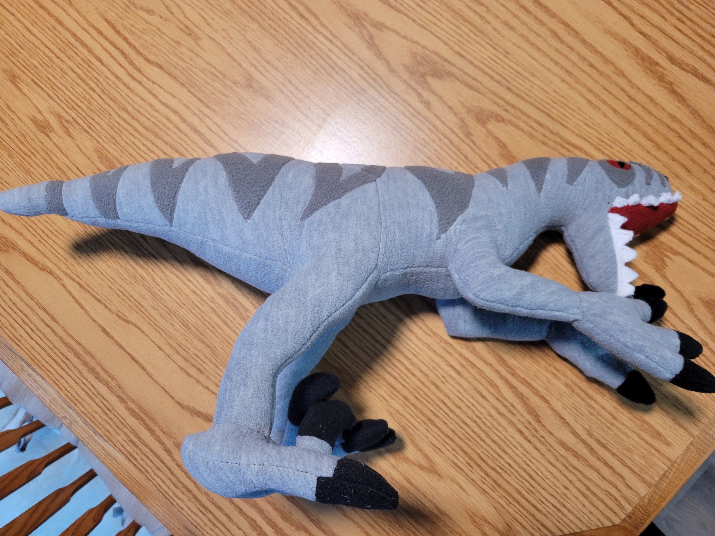 Jurassic World Dominion Atrociraptor Ghost Plush - Etsy Finland