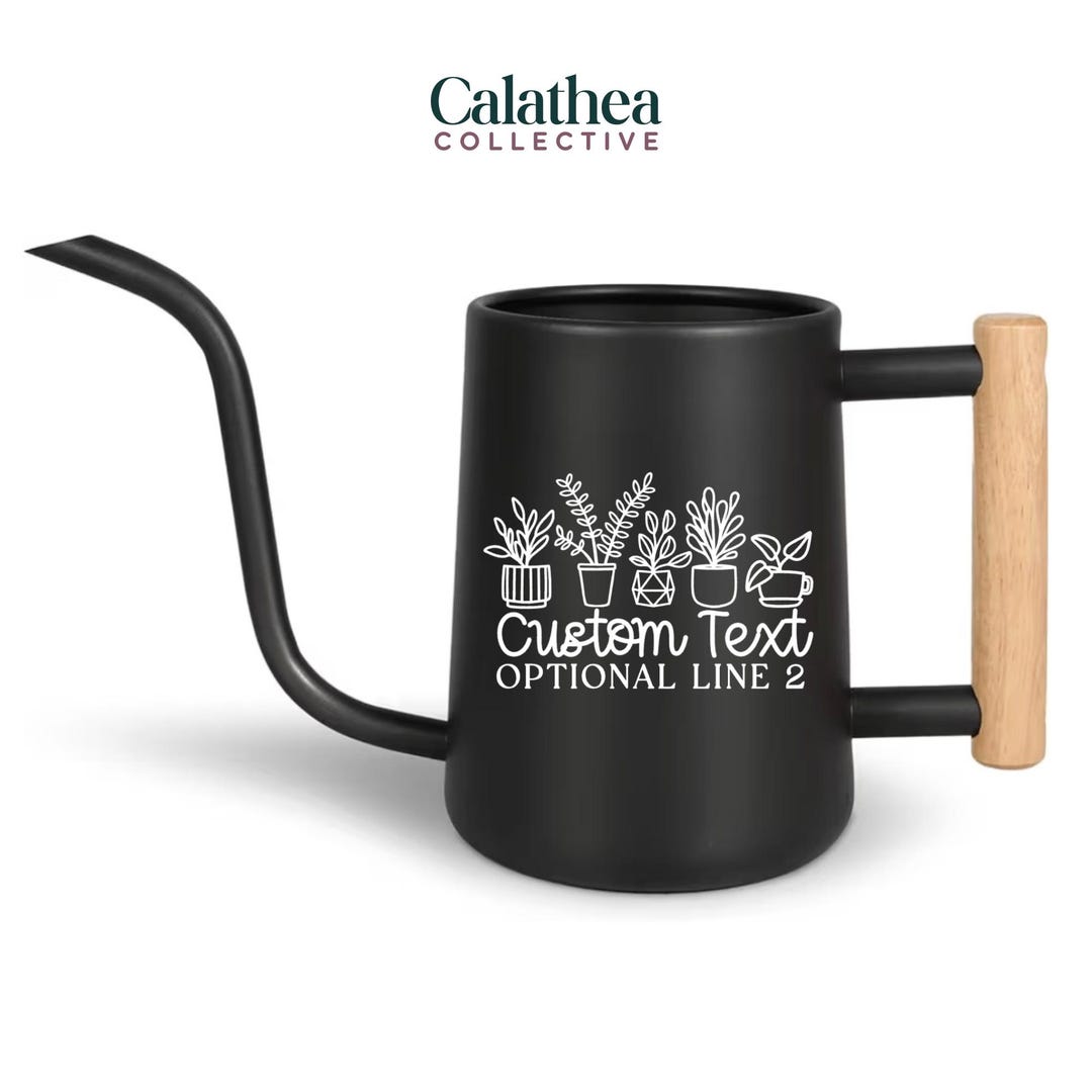 Personalized Watering Can With House Plants and Customizable Name or ...