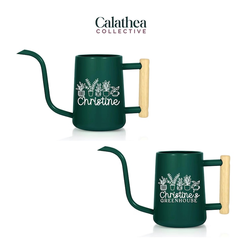 Personalized Watering Can With House Plants and Customizable Name or ...