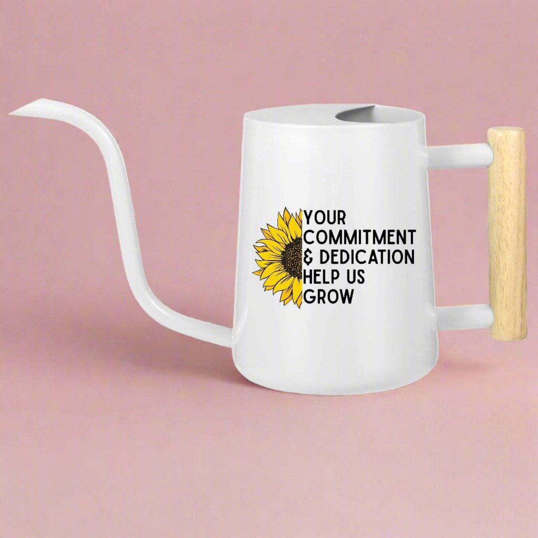 Sunflower Watering Can: Appreciation Gift With Wooden Handle - Etsy