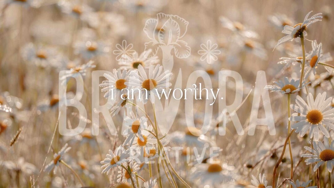 Set of 5 Inspiring Affirmation Aesthetic Computer Backgrounds, I Am ...