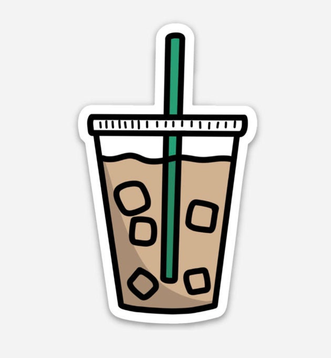 Iced Coffee Sticker - Etsy