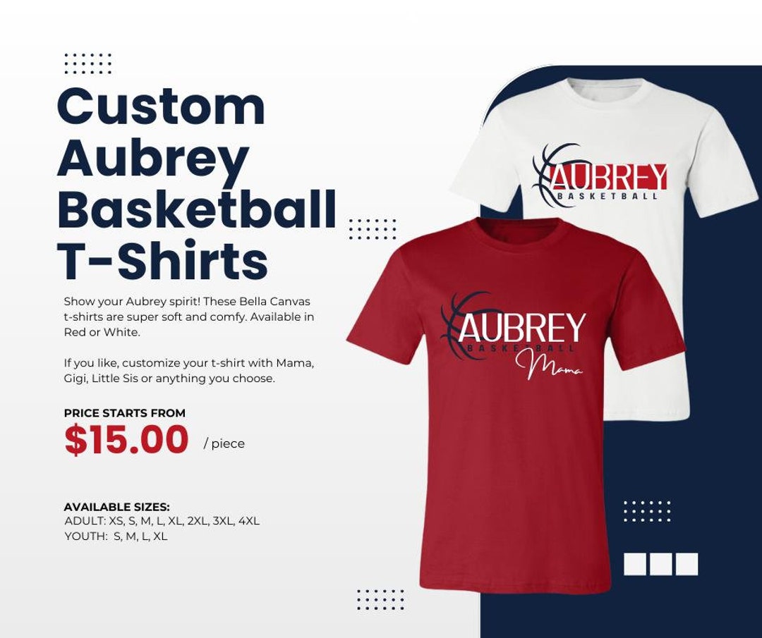 Custom Aubrey Basketball T-shirts - Etsy
