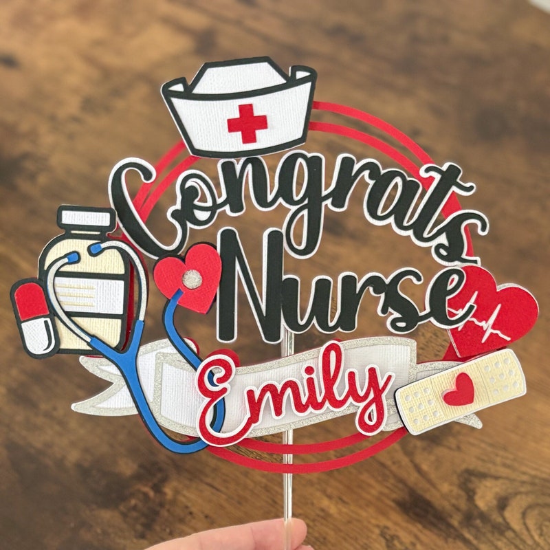 Nurse Cake Topper - Etsy