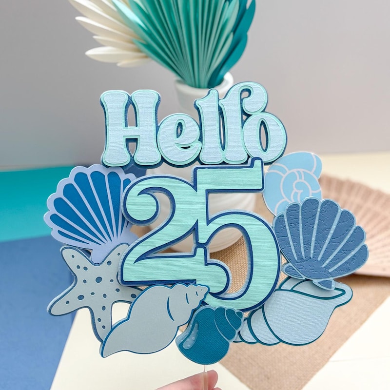 Seashell Cake Topper - Etsy