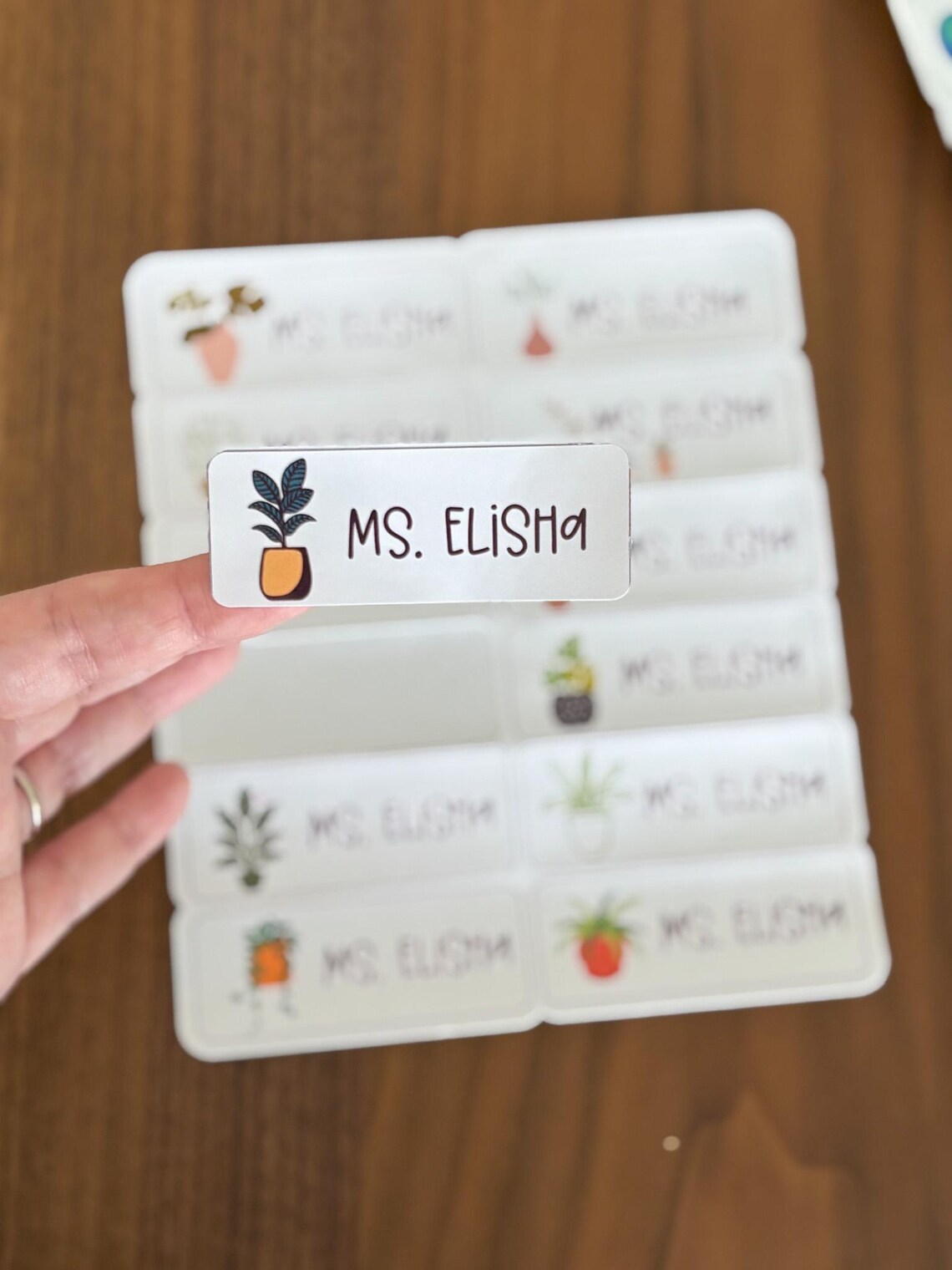 Teacher Name Stickers, Teacher Book Labels, Custom Teacher Name Labels ...
