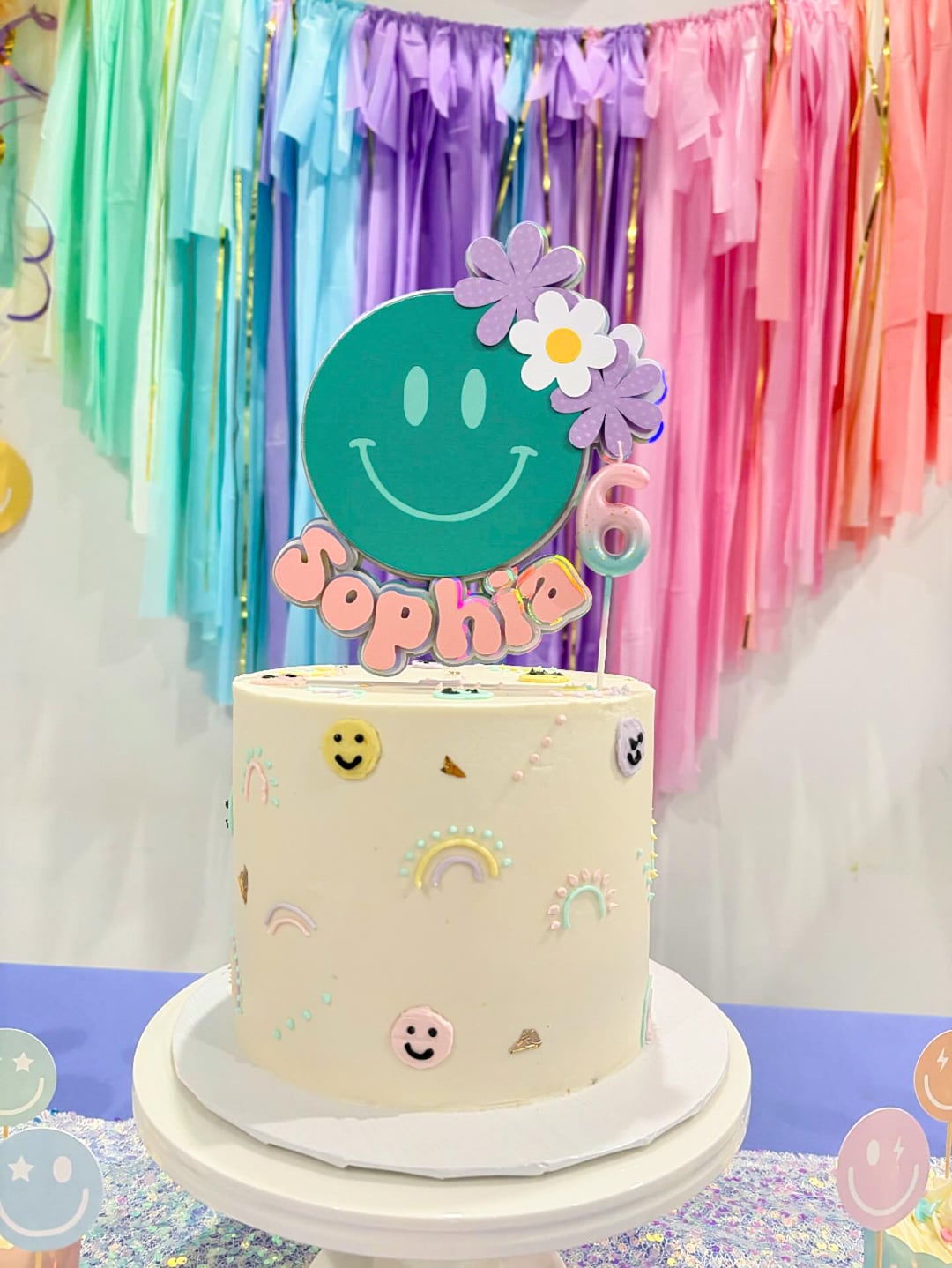 Pastel Color Smiley Face Party, Smiley Face Birthday Party, Happy Face ...