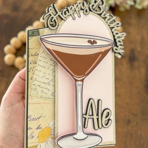 Espresso Martini Theme Cake Topper, Tini Bit Older Theme Birthday Decor ...