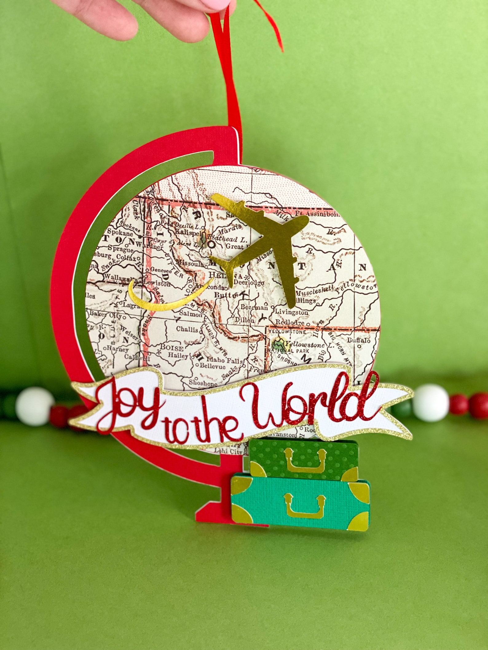 World Globe Christmas Tree Topper, Travel Tree Topper, World Map Tree ...