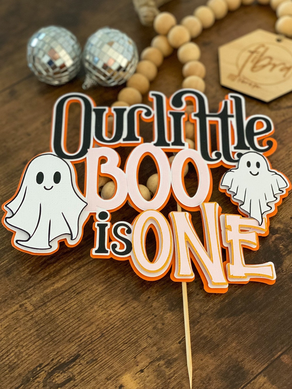 Pastel Halloween Birthday Little Boo is One Boo Im Two Cake - Etsy