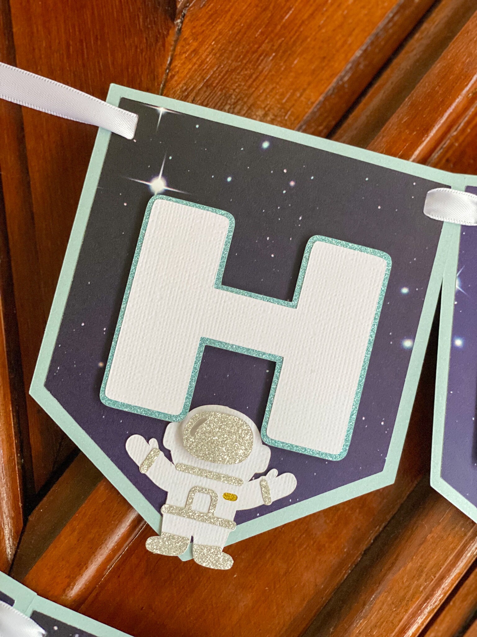 Space Banner Space Birthday Banner Two the Moon Banner - Etsy