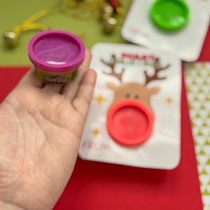 Christmas Play Dough Class Gift, Kid Non-candy Stocking Stuffer ...