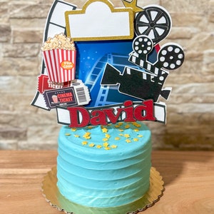 Hollywood Movie Star Cake Topper, Night at the Movies Party, Cinema ...
