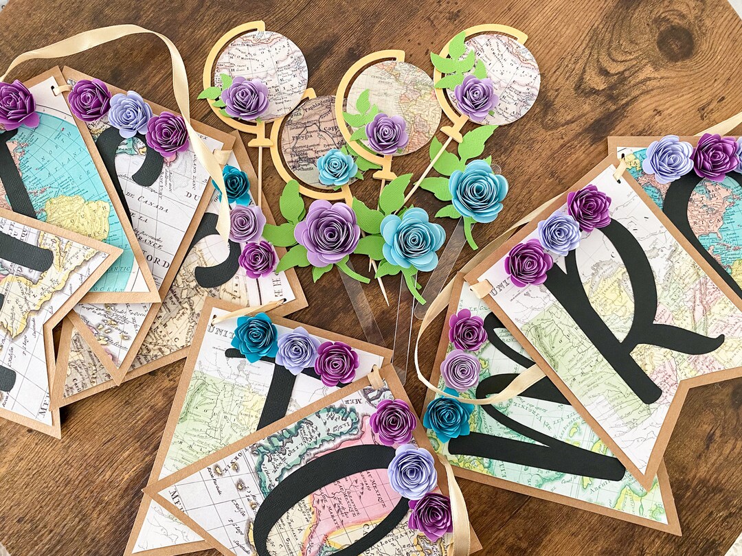 Traveling From Miss to Mrs Banner Travel Themed Bridal Shower From Miss ...