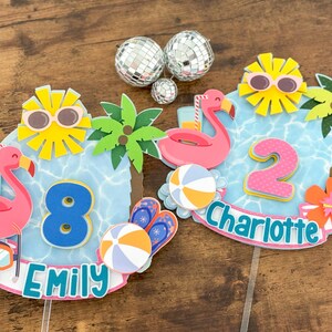Fun in the Sun Birthday, Pool Party Cake Topper, Pool Party Birthday ...