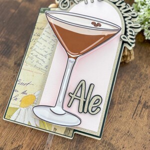 Espresso Martini Theme Cake Topper, Tini Bit Older Theme Birthday Decor ...