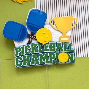 Pickleball Birthday Party, Pickleballer Cake Topper, Pickleball Party ...