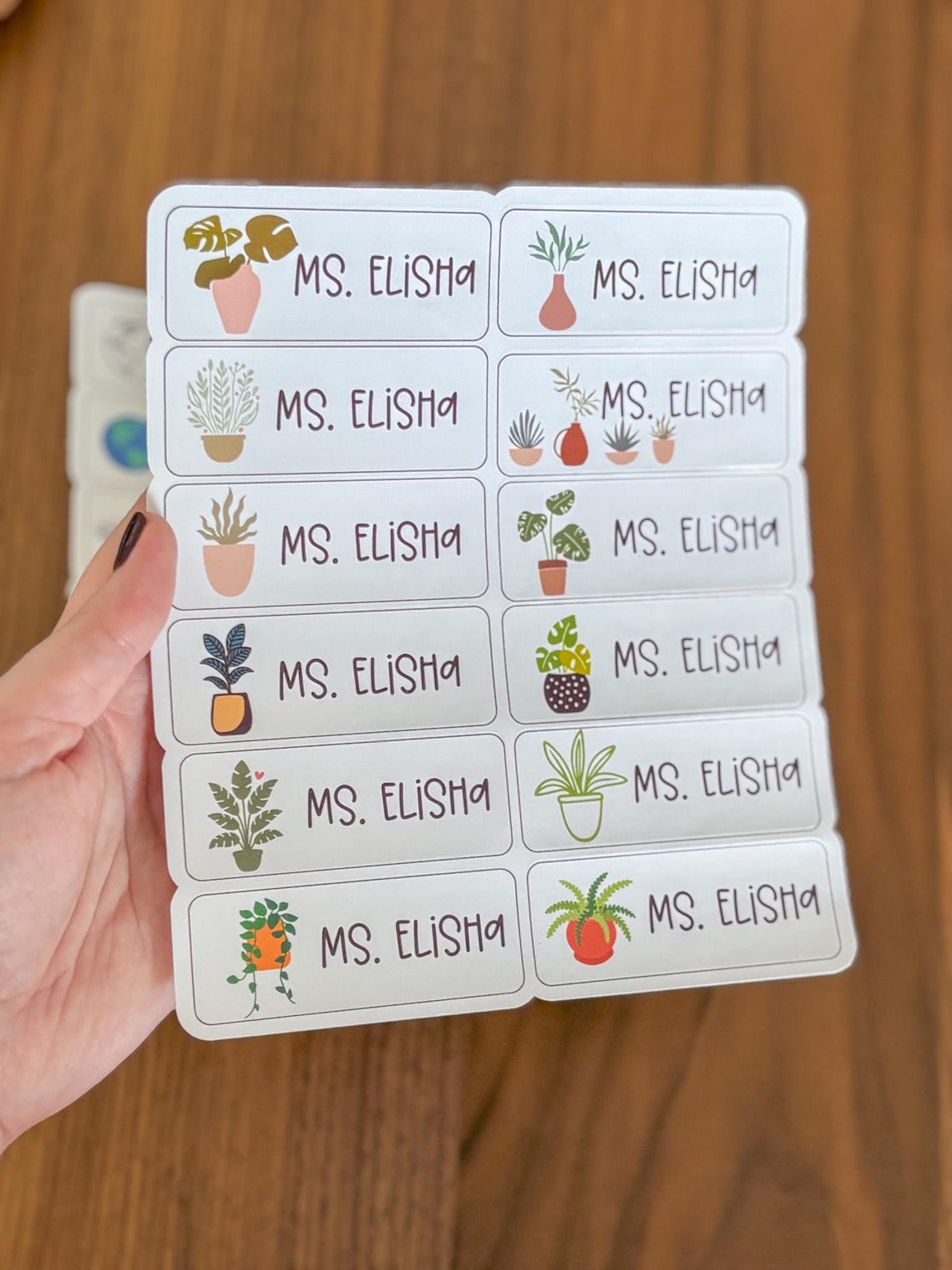 Teacher Name Stickers, Teacher Book Labels, Custom Teacher Name Labels ...