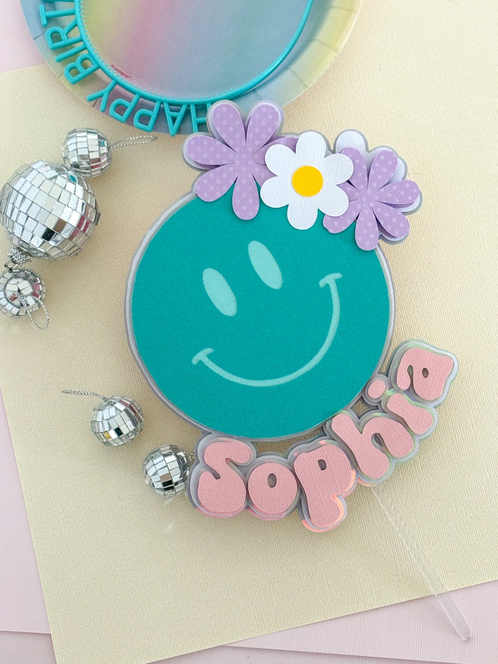 Pastel Color Smiley Face Party, Smiley Face Birthday Party, Happy Face ...
