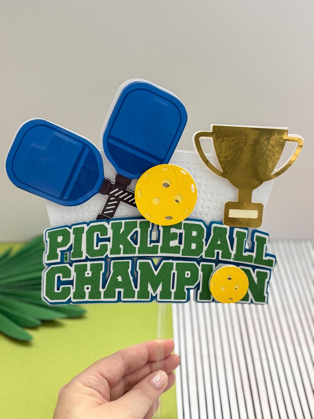 Pickleball Birthday Party, Pickleballer Cake Topper, Pickleball Party ...