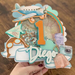 Travel Theme Cake Topper, Adventure Cake Topper, Around the World ...