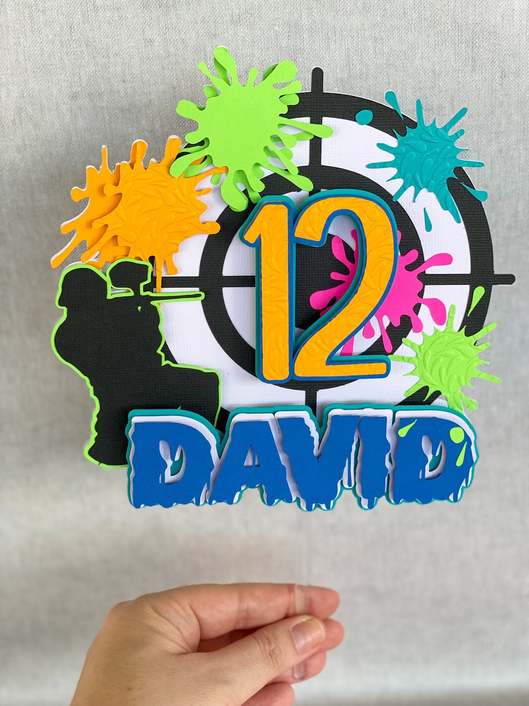Paintball Cake Topper, Girl Paintball Theme Birthday, Paint Ball ...