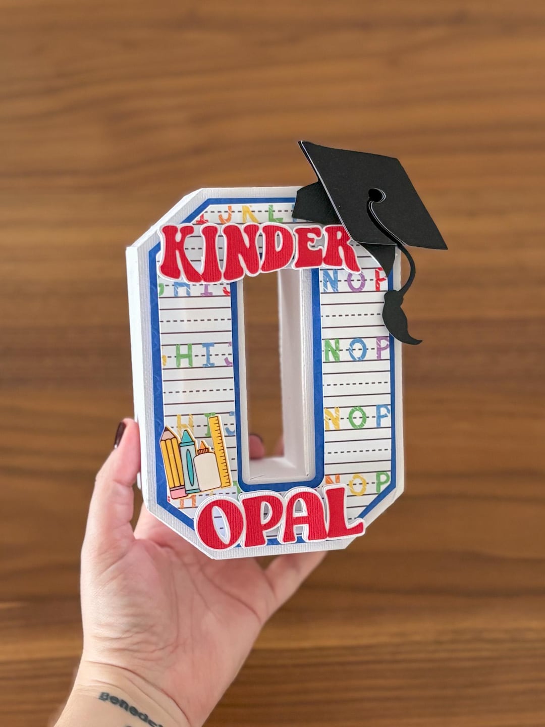 Kindergarten Graduation Party Decoration, Kinder Graduate 3d Letter ...