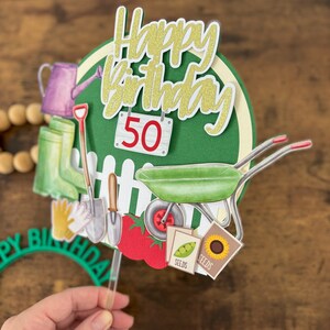 Garden Theme Party, Gardening Cake Topper, Farmer's Market Party - Etsy