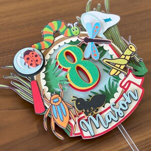 Bugging Out Cake Topper, Insects and Bugs Birthday Decor, Insect Cake ...