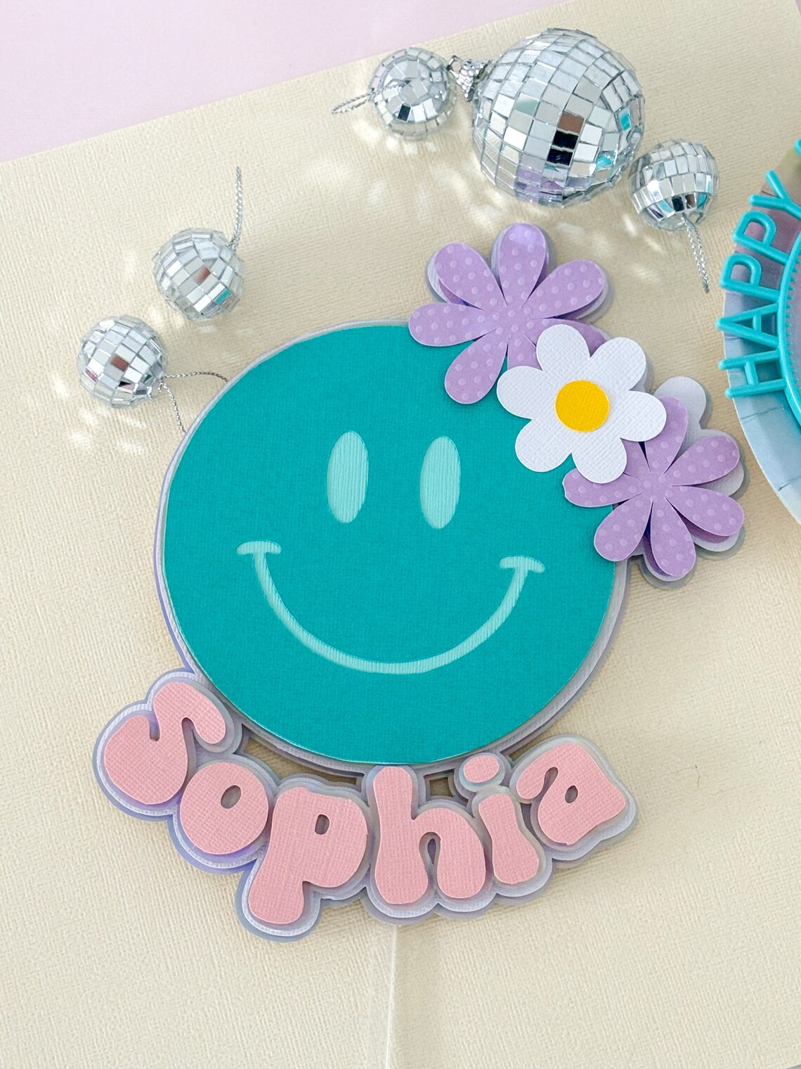 Pastel Color Smiley Face Party, Smiley Face Birthday Party, Happy Face ...