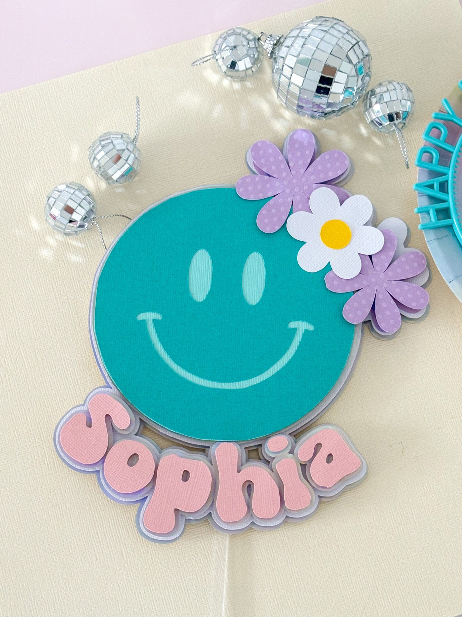 Pastel Color Smiley Face Party, Smiley Face Birthday Party, Happy Face ...