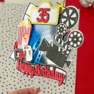 Hollywood Movie Star Cake Topper, Night at the Movies Party, Cinema ...