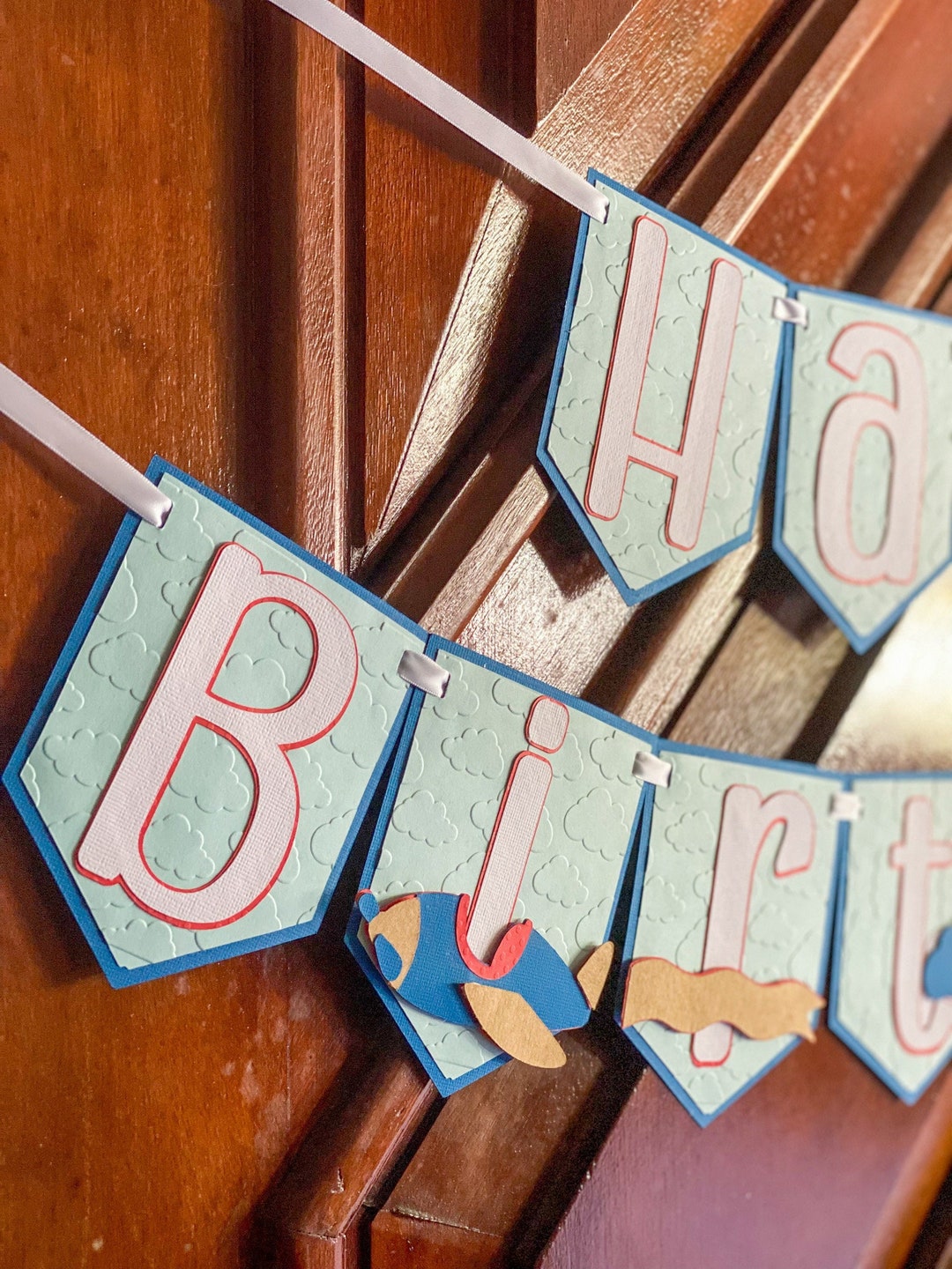 First Flight Birthday Banner, Time Flies Birthday Banner, Airplane ...