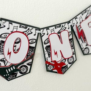 One Rocks Cake Topper, Rockstar Birthday Party, Rock on Birthday Cake ...