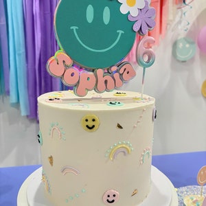 Pastel Color Smiley Face Party, Smiley Face Birthday Party, Happy Face ...