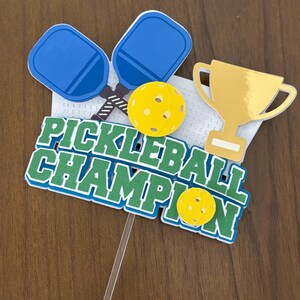 Pickleball Birthday Party, Pickleballer Cake Topper, Pickleball Party ...