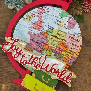 World Globe Christmas Tree Topper, Travel Tree Topper, World Map Tree ...
