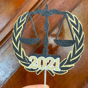 Law Graduation Cake Topper, Lawyer Cake Topper - Etsy