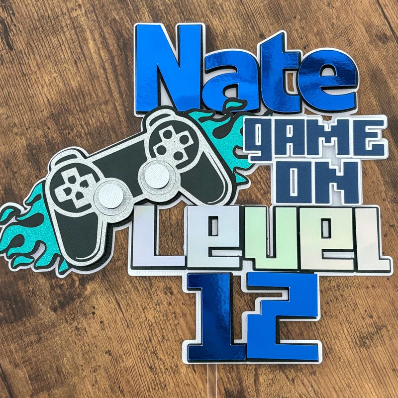 Gaming Cake Topper - Etsy