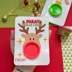 Christmas Play Dough Class Gift, Kid Non-candy Stocking Stuffer ...