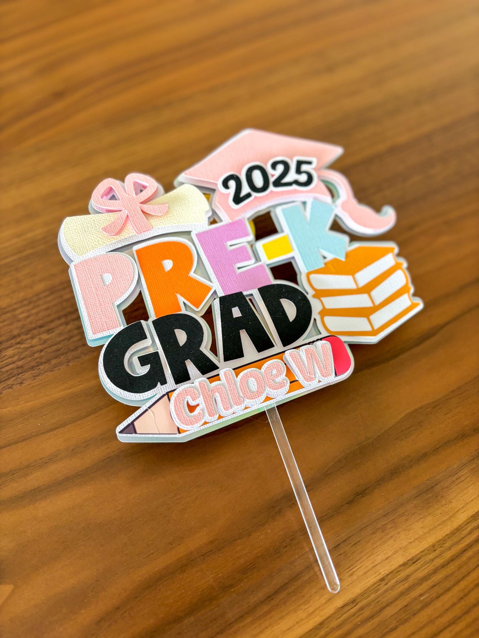 Kinder Graduation Cake Topper, Kinder Graduation Cake Decoration, Pre ...
