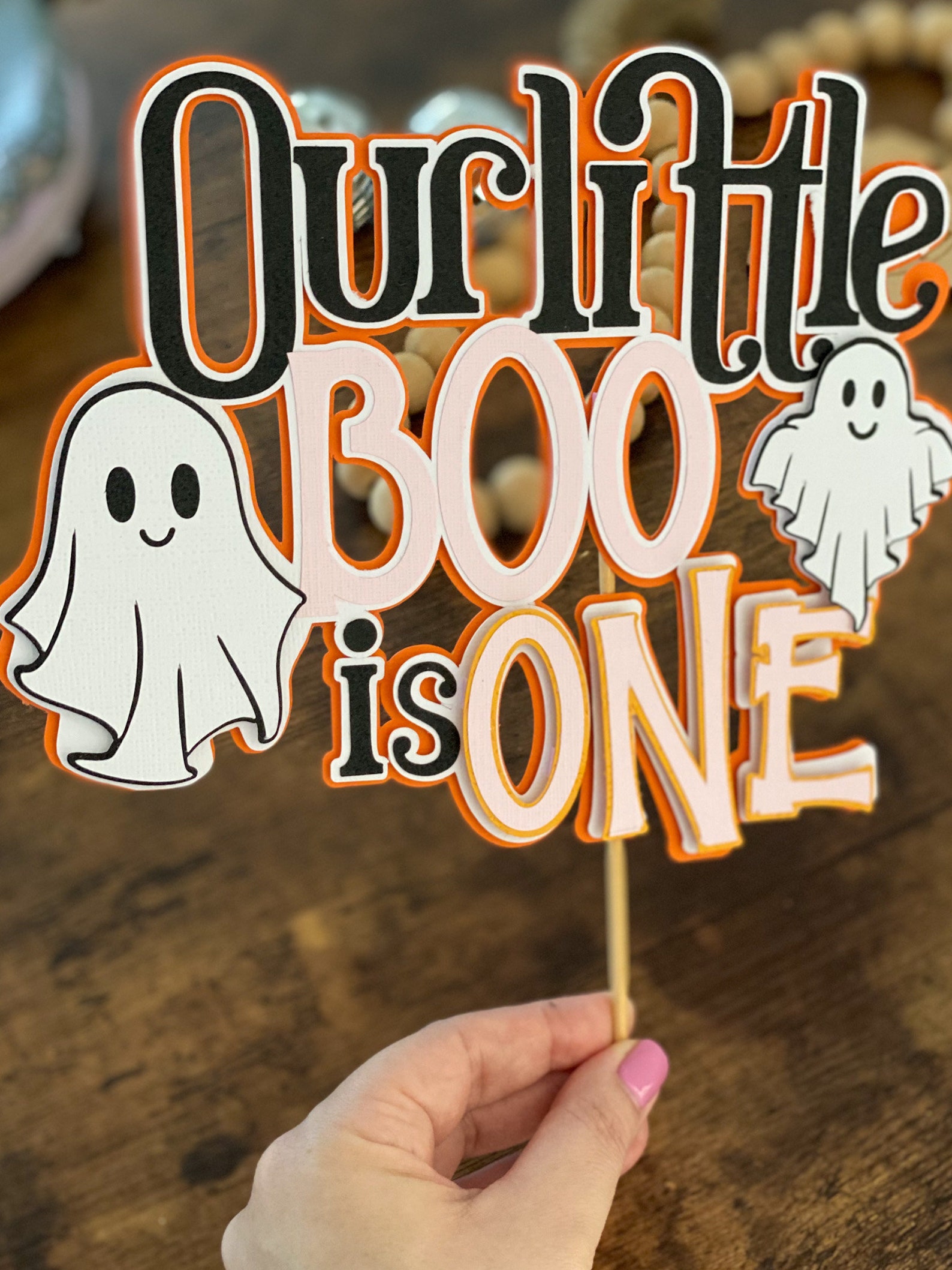 Pastel Halloween Birthday Little Boo is One Boo Im Two Cake - Etsy
