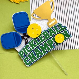 Pickleball Birthday Party, Pickleballer Cake Topper, Pickleball Party ...