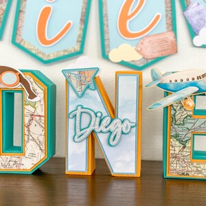 Adventure 3d Letters, Travel Theme 3d Letters, Onederful World Birthday ...