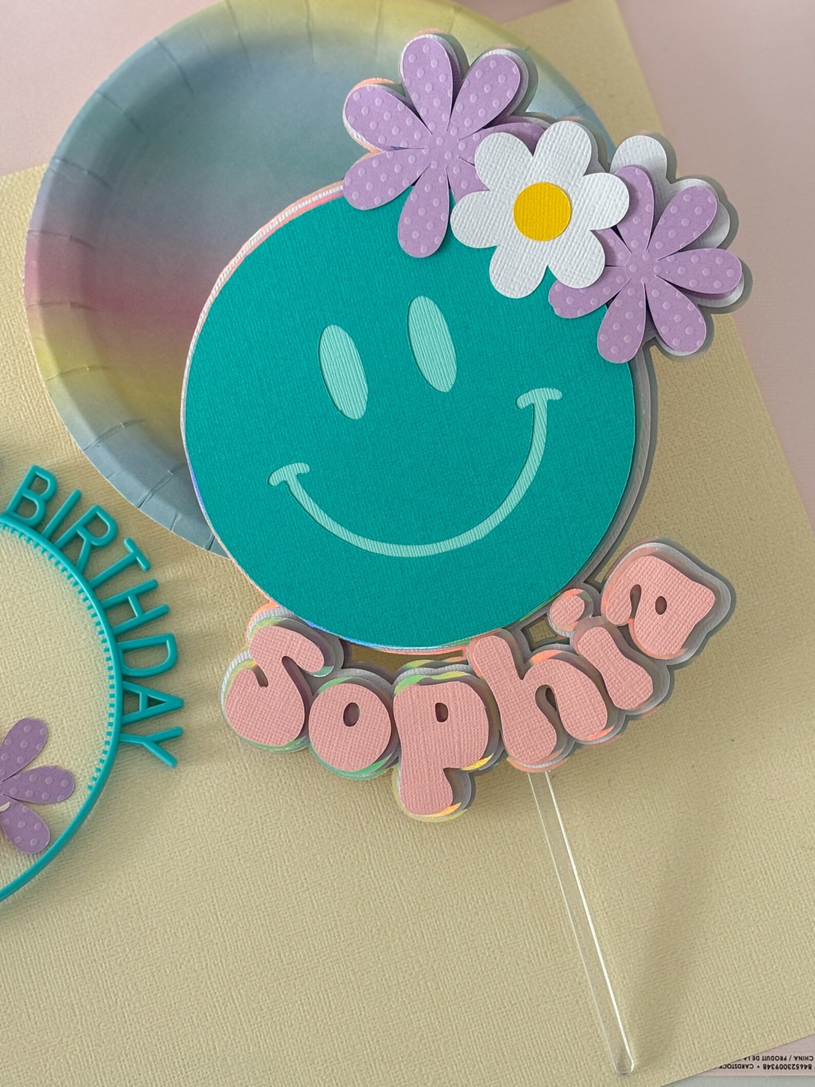 Pastel Color Smiley Face Party, Smiley Face Birthday Party, Happy Face ...