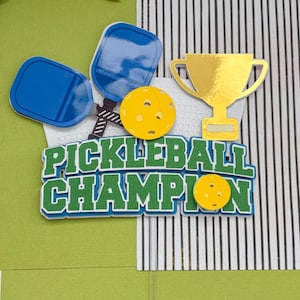 Pickleball Birthday Party, Pickleballer Cake Topper, Pickleball Party ...