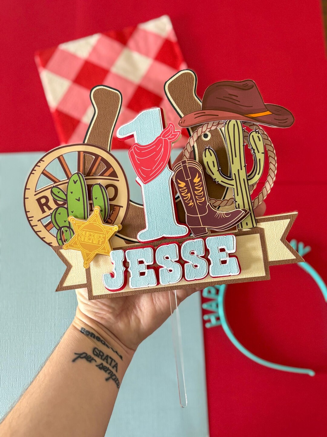 First Rodeo Cake Topper, First Rodeo Birthday Decor, Rodeo Birthday ...