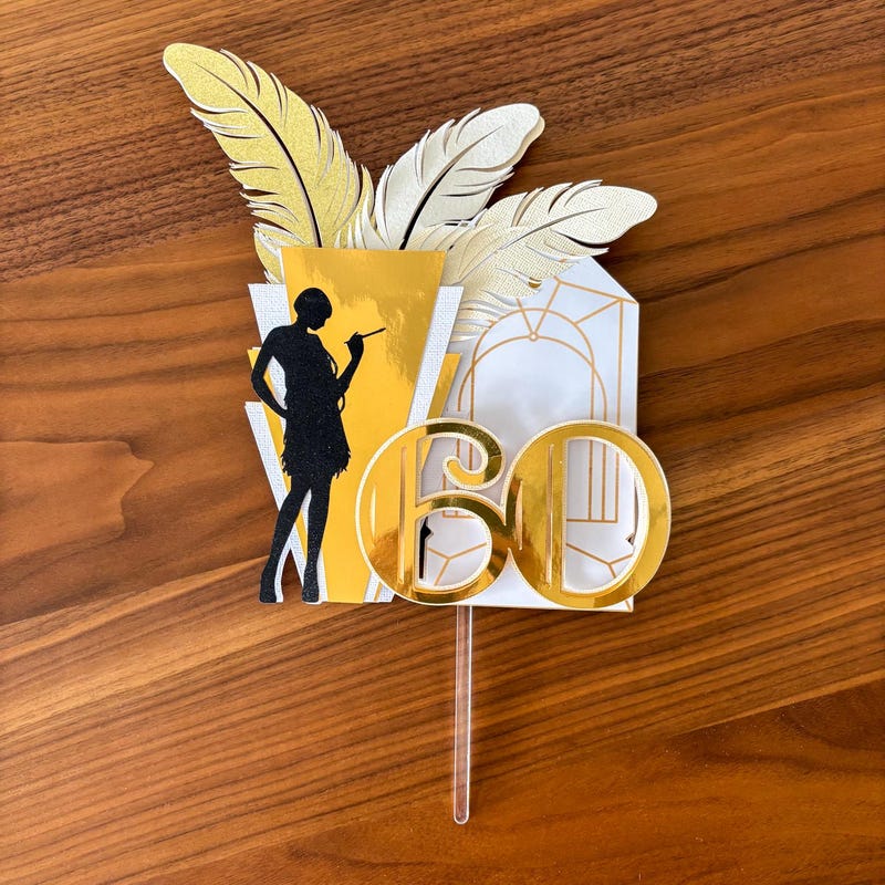 Art Deco Cake Topper - Etsy