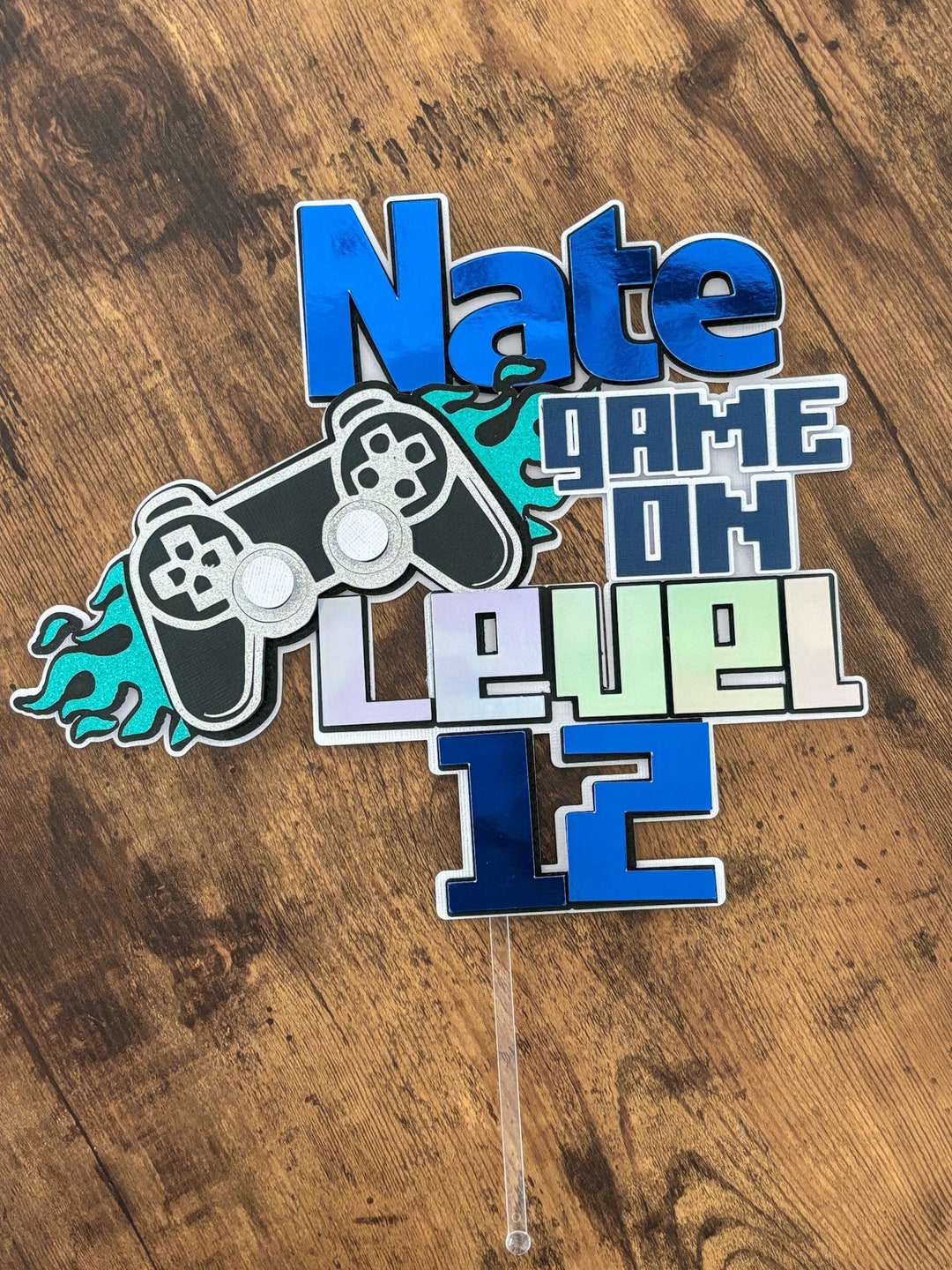 Gamer Cake Topper, Video Game Cake Topper, Gaming Cake Topper, Gaming ...