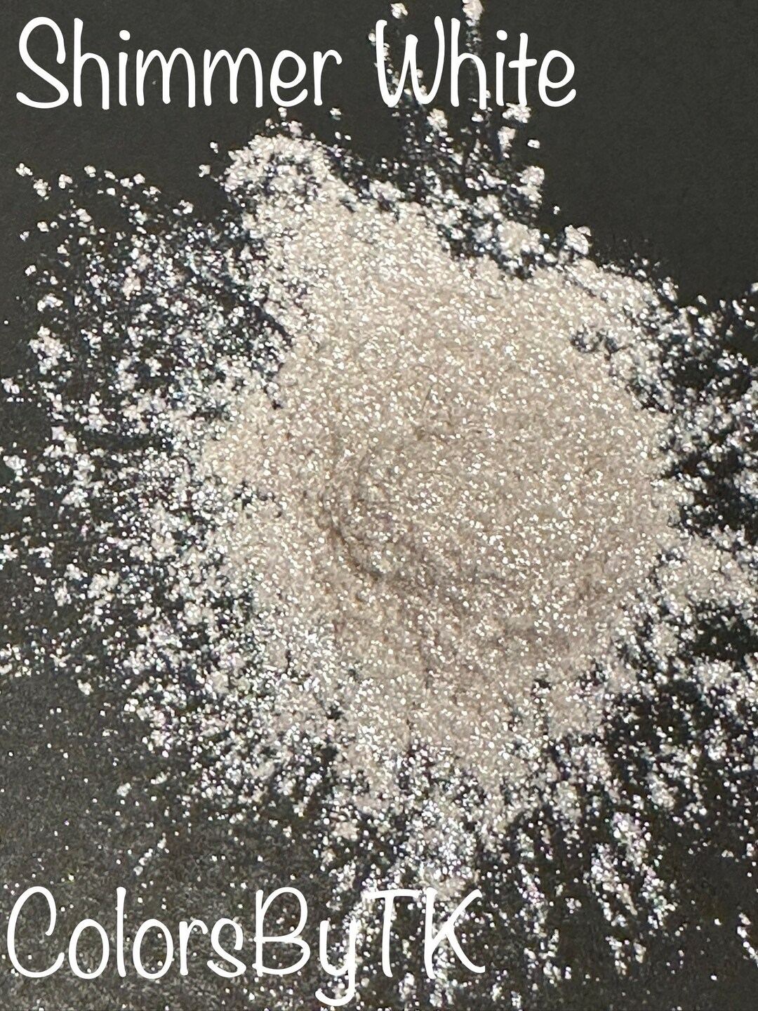 Shimmer White Sparkle Shimmer Mica Pigment Powder Vegan Resin, Nail ...